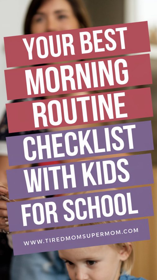Free School Morning Routine Checklist For Kids (Printable Chart)