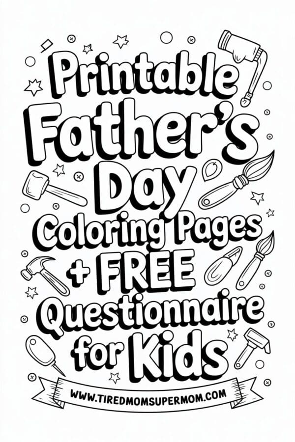 Printable Father’s Day Coloring Pages
